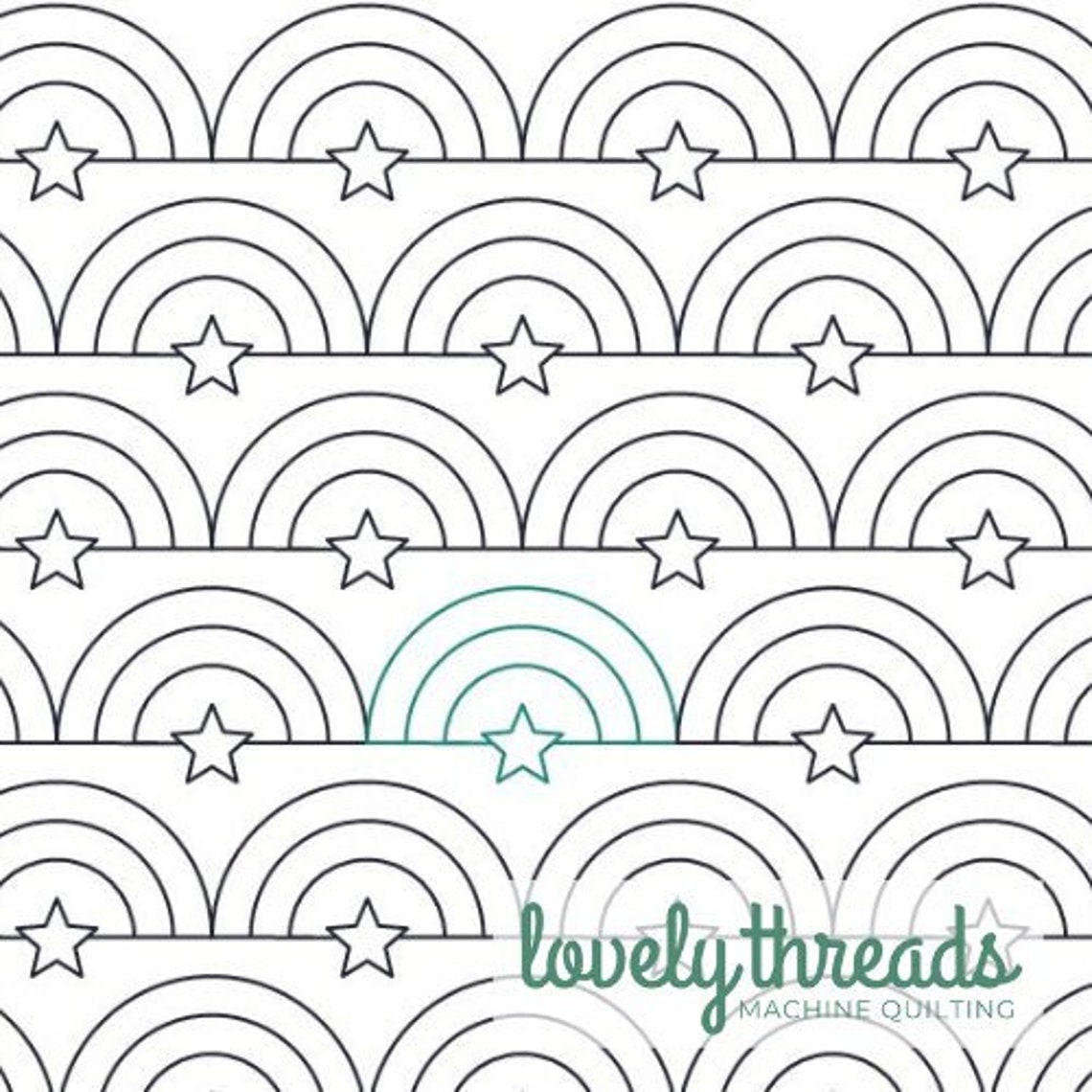 Spectrum Star Pantograph for Digital Edge to Edge Longarm Quilting - Etsy