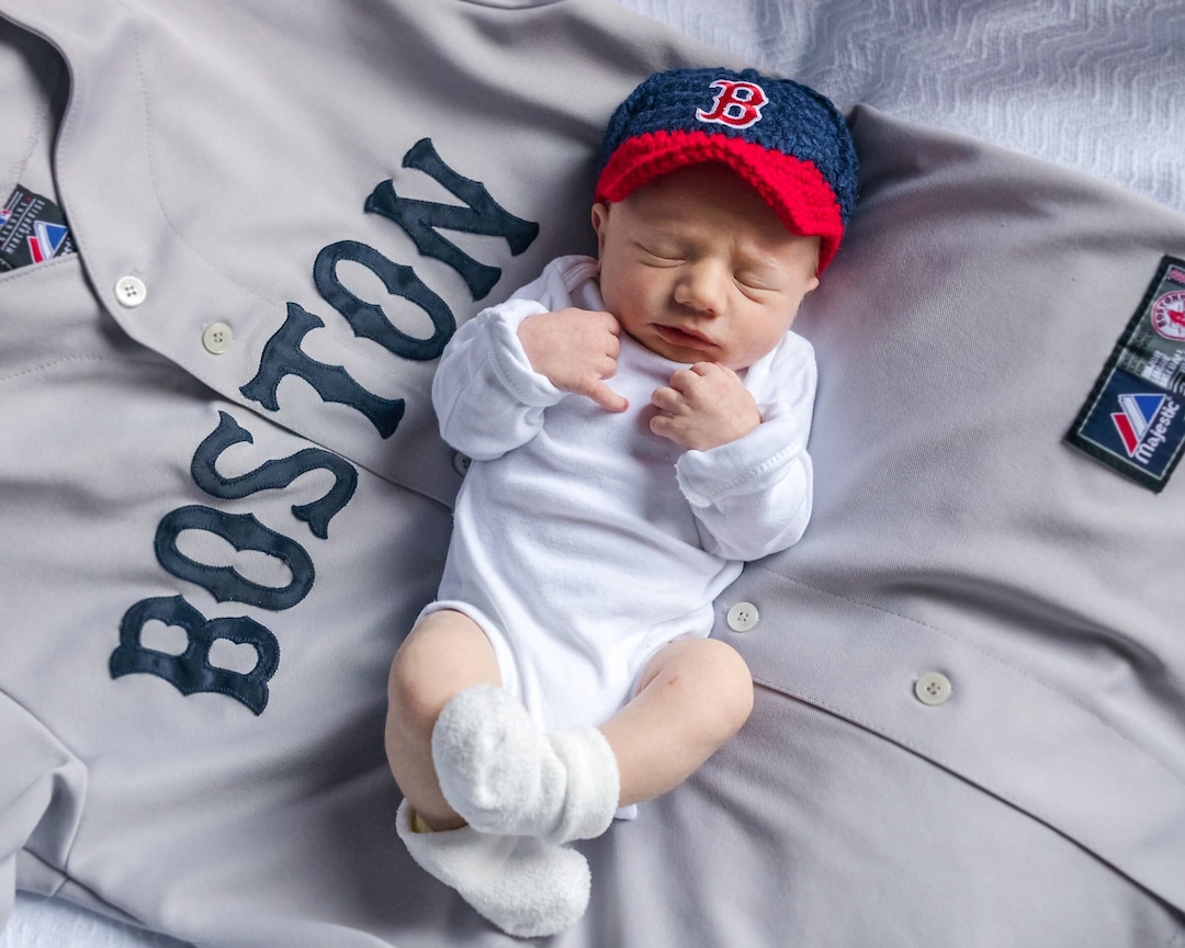 Baby Boy Outfit Boston Red Sox Baby Boy Clothes Knitted Hats, Baseball ...