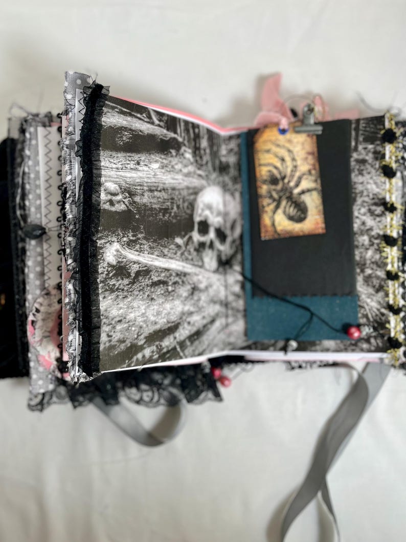 Skulls Handmade Junk Journal - Etsy