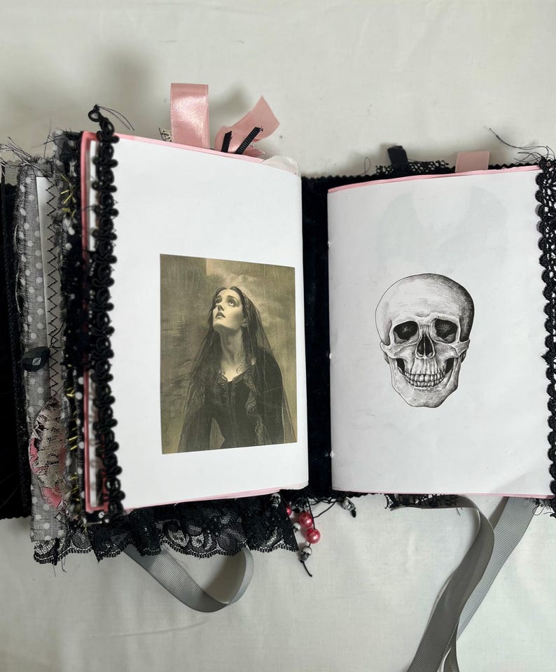 Skulls Handmade Junk Journal - Etsy