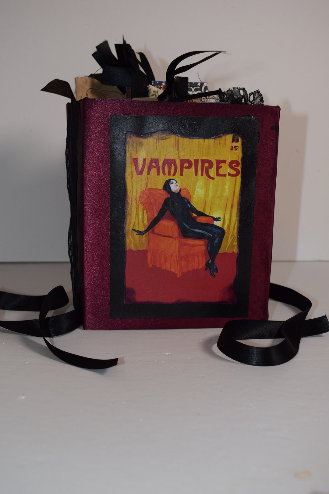 Vampire Themed Junk Journal-handmade Journal - Etsy