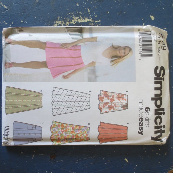 Simplicity 5199 Gored Skirts in 2 Lengths 6 Designs Sizes - Etsy UK