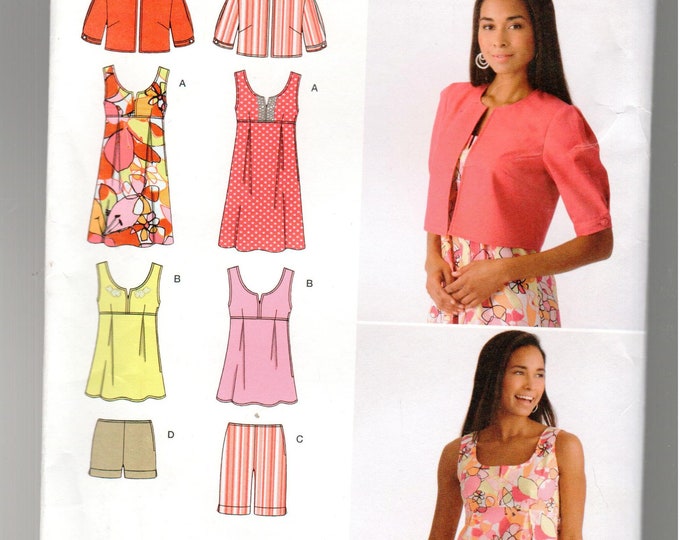 Simplicity 2939 Miss and Miss Petite Tunic, Mini-dress, Top. Shorts in ...