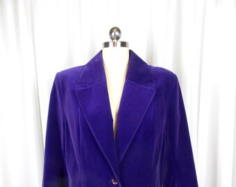 Purple Velvet Jacket | Etsy