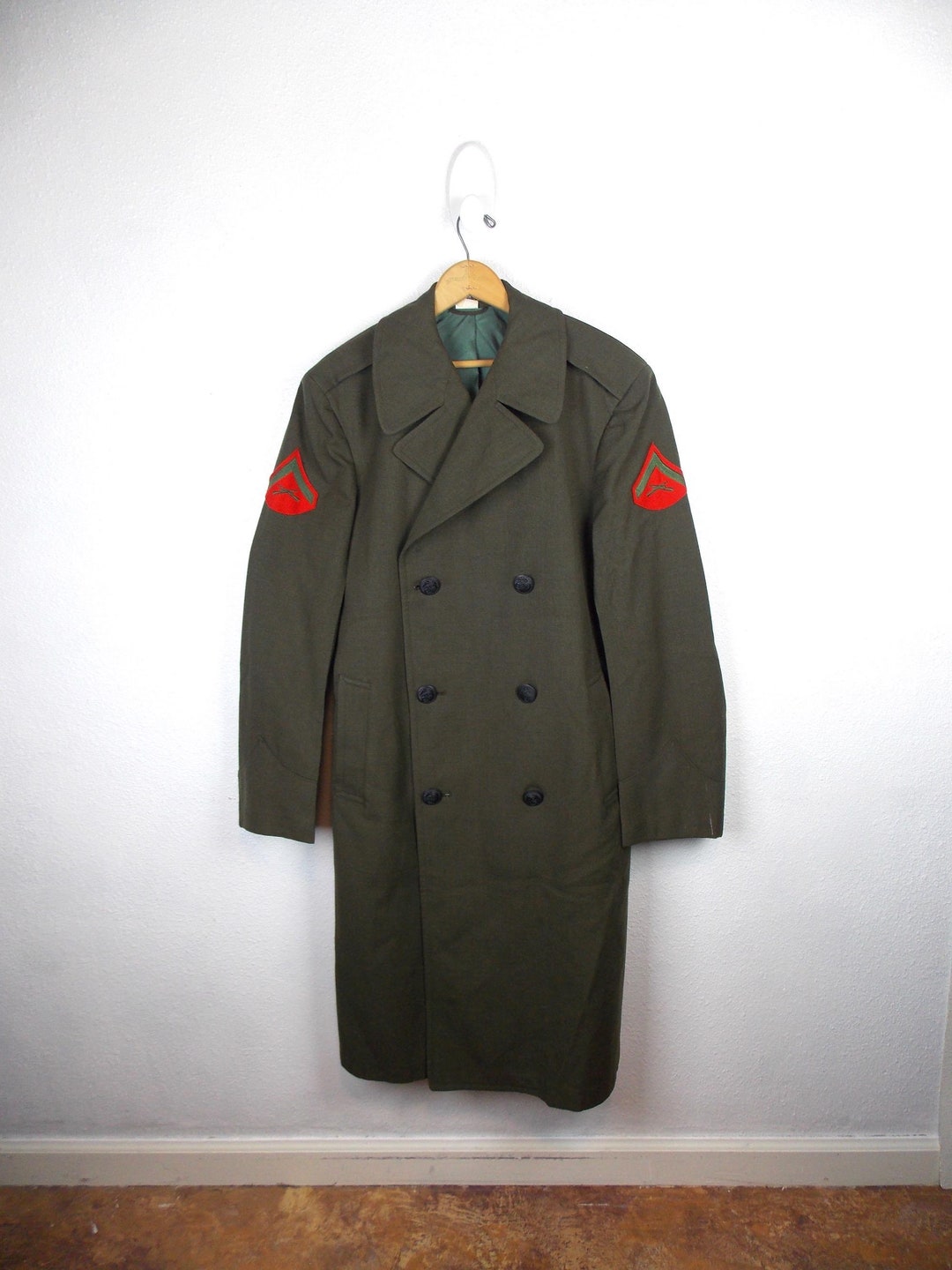 Vintage US Marine Corps Wool Corporal Coat Size 38 R - Etsy