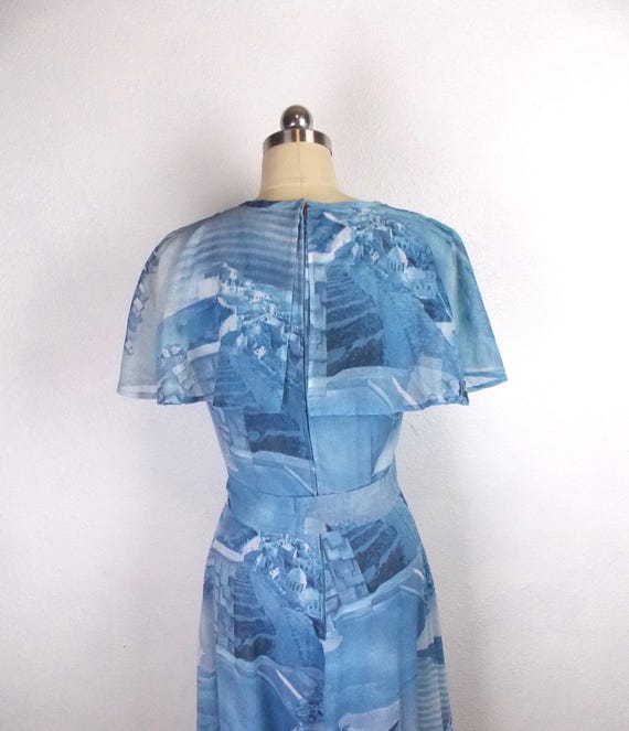 1970's Blue Maxi Dress - Gem