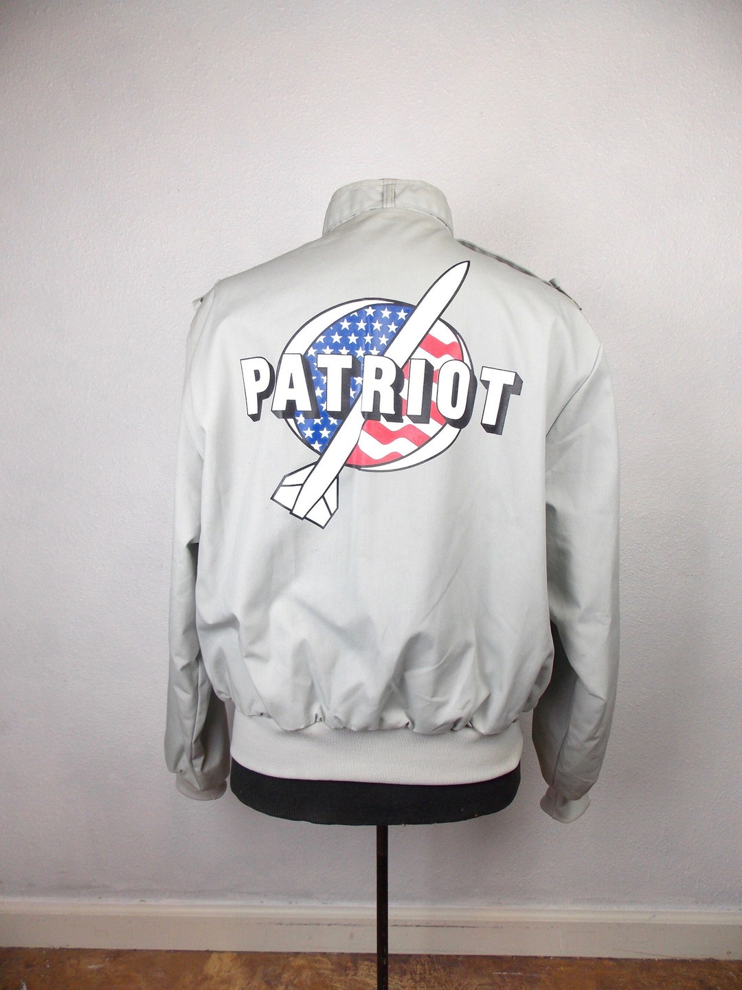 1990's Desert Storm Patriot Missile Jacket Commemorative Team Jacket US ...