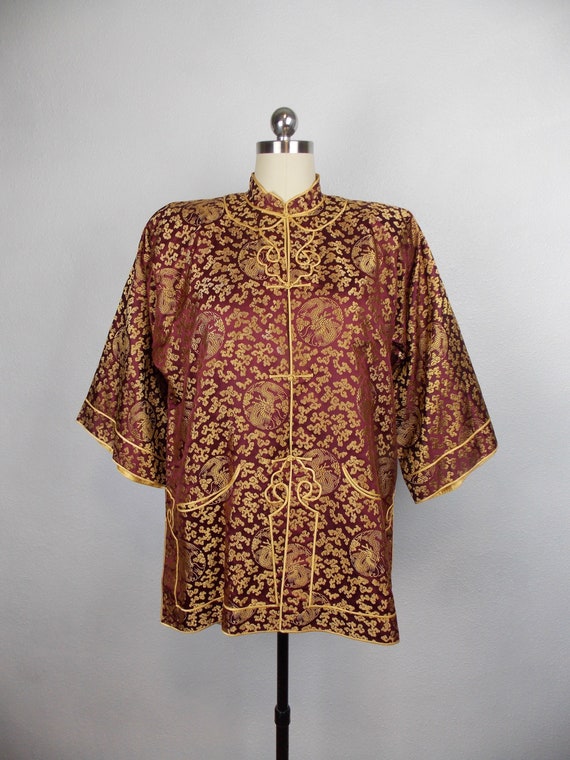 vintage cheongsam style red - Gem