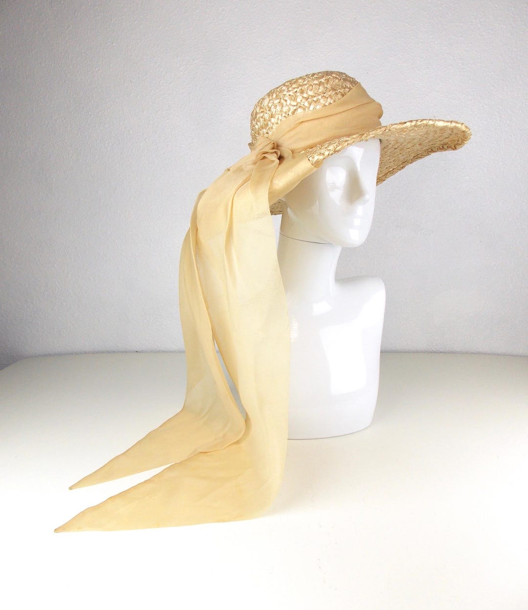 Rare 1960's Archie Eason Large Straw Sun Hat - Etsy