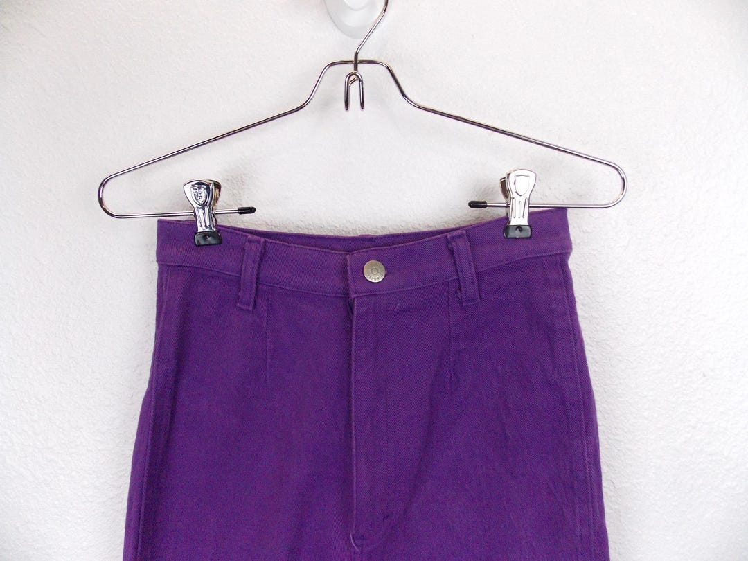 Vintage Republic Denim Purple Denim Jeans With Cutout Details 25 Waist ...