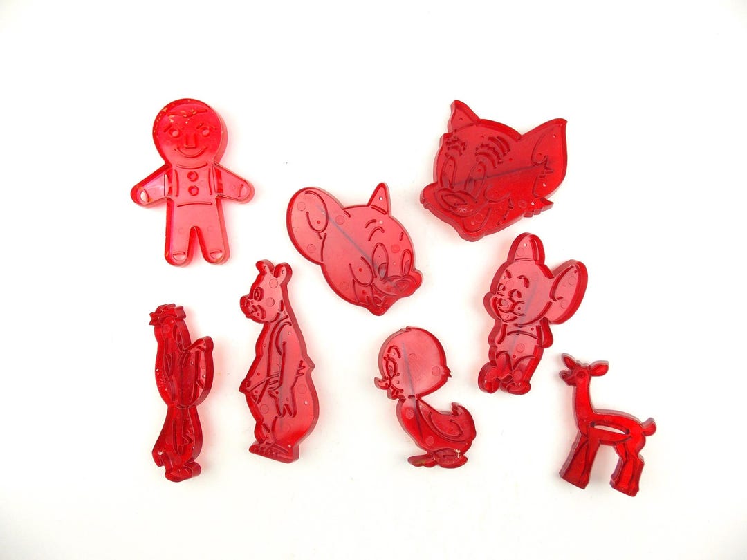 1950's Cartoon Characters Cookie Cutters Including Tom and Jerry ...