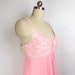 Bright Pink Full Length Nightgown Negligee Size Small - Etsy