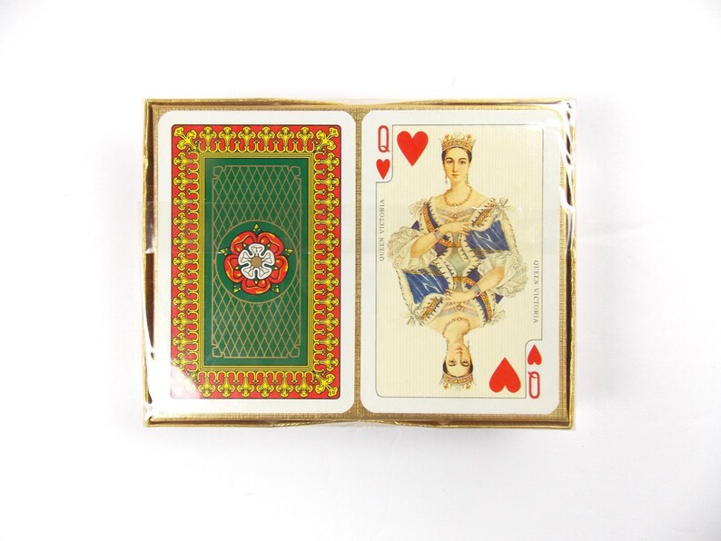 Vintage Tudor Rose Playing Cards Made in Austria SEALED Unopened - Etsy