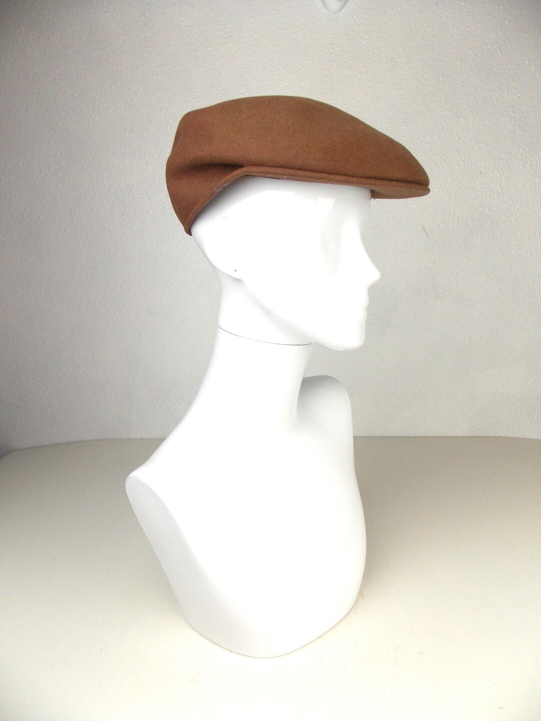 Vintage Brown Wool Newsboy Cap SCALA - Etsy
