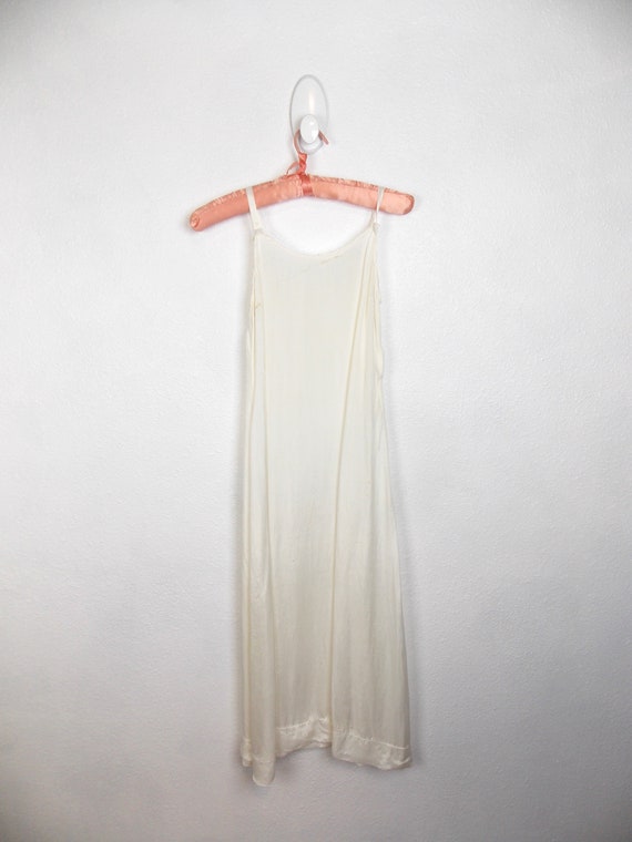 1920's White Dress with Under Slip XS - Gem
