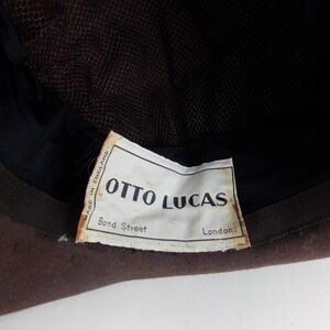 1960's Otto Lucas Brown Felt Hat Size 21 - Etsy