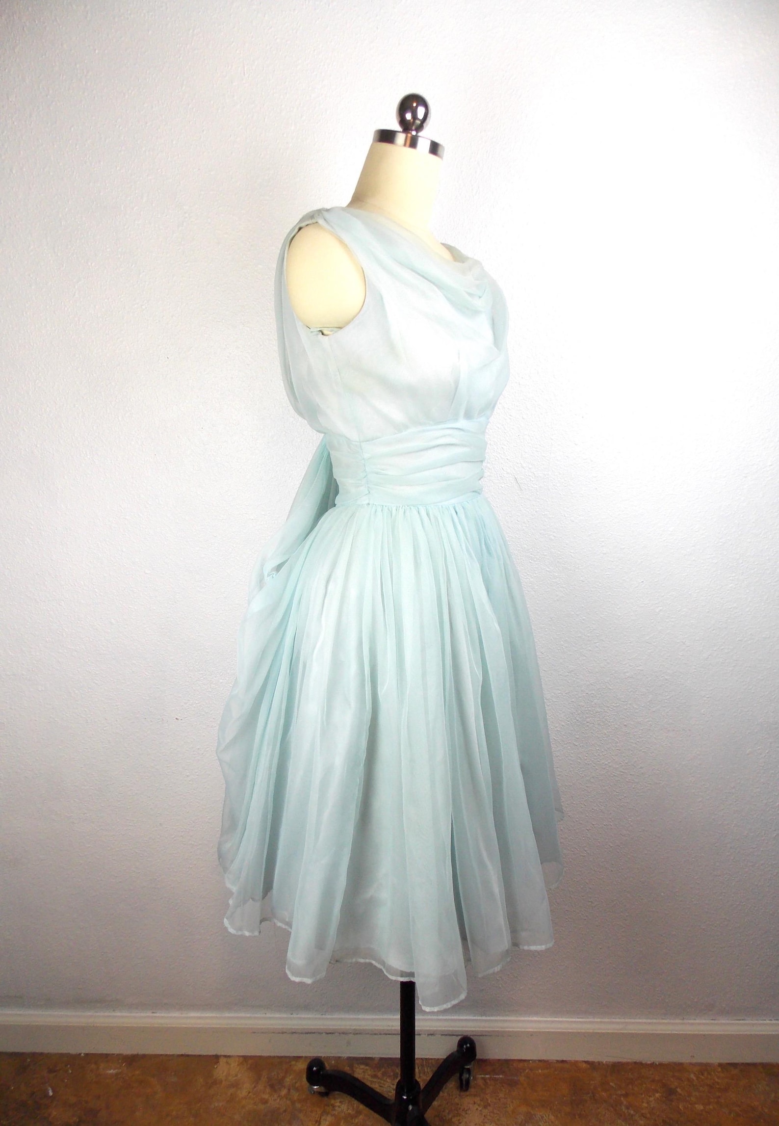 1960's Lorrie Deb Light Blue Formal Dress - Etsy