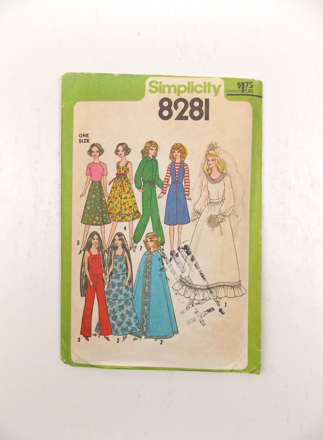 1970's Fashion Doll (barbie) Clothing Pattern Simplicity 8281 - Etsy