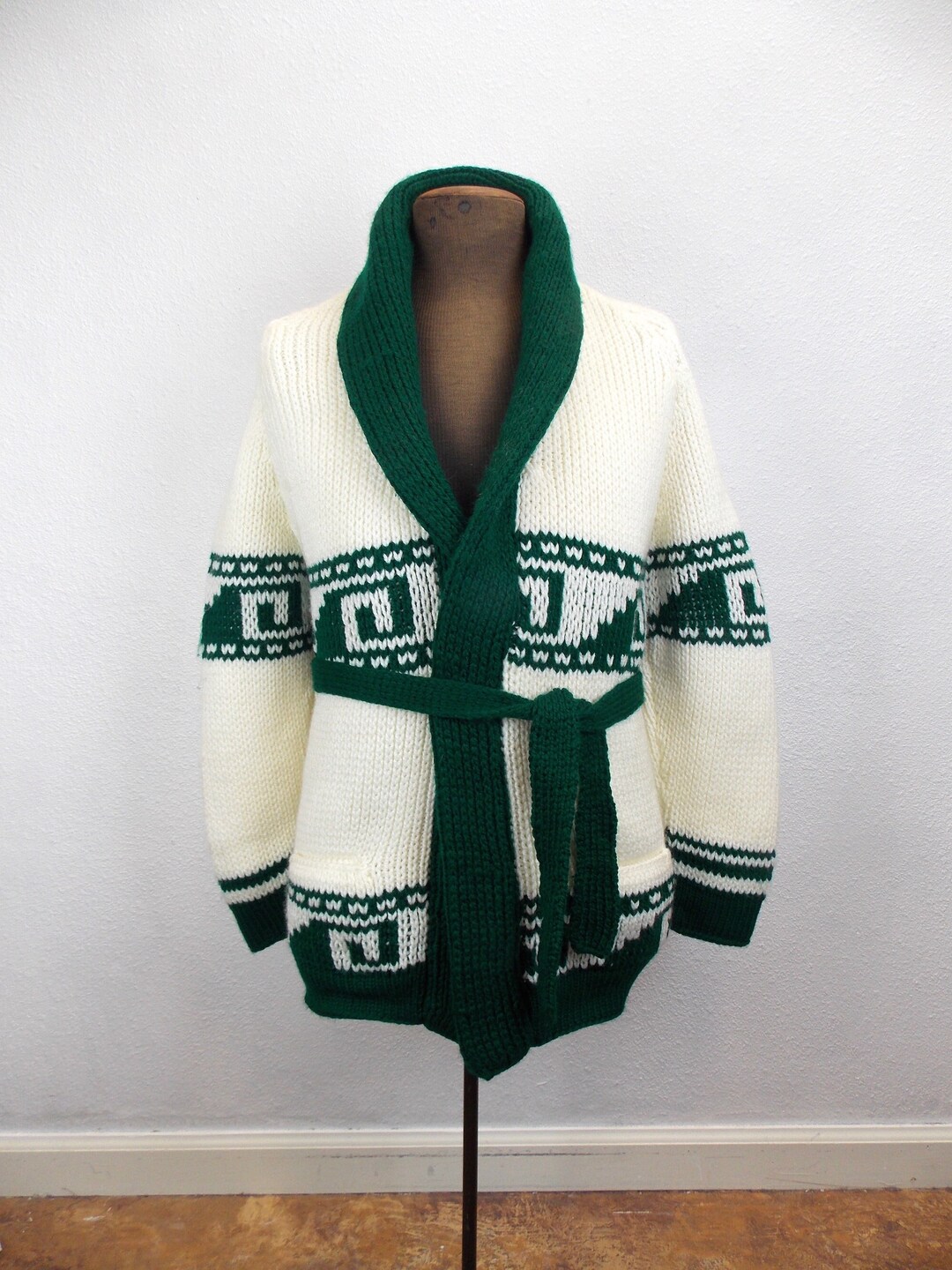 1970s Chunky Knit Cardigan Sweater Starsky and Hutch the Dude Big ...