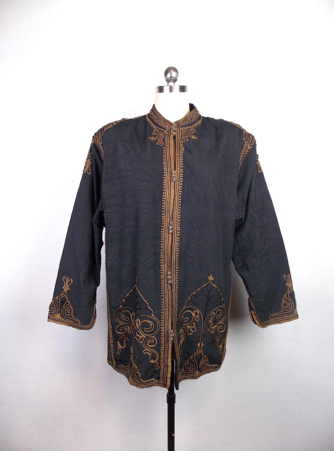 Vintage Traditional Egyptian Jacket With Rope Embroidery - Etsy