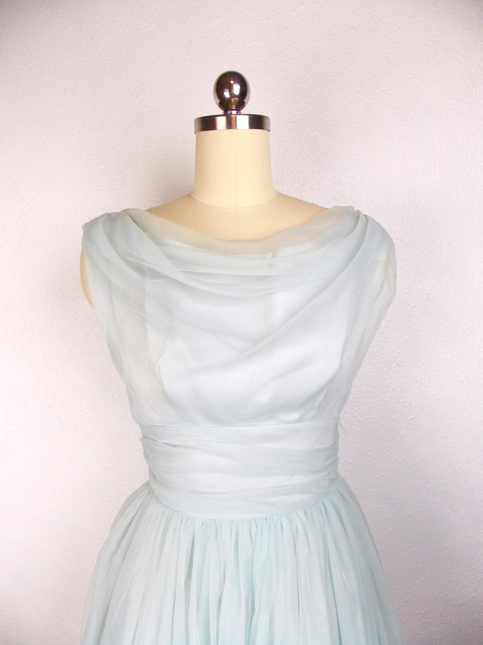 1960's Lorrie Deb Light Blue Formal Dress - Etsy
