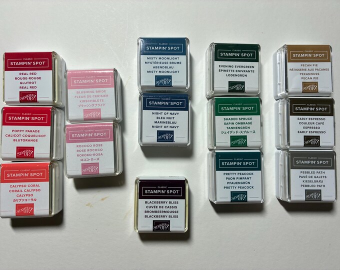 New Sealed Stampin’up! Mini Ink Pads 1.25”x1.25” Current & Retired ...