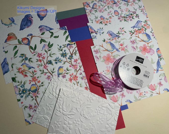 Flight & Airy DSP Sampler DIY Card Making Kit 6x6” Birds Branches ...