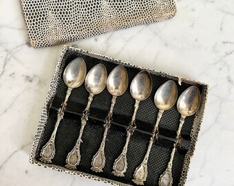 Antique Silver Spoon - Etsy