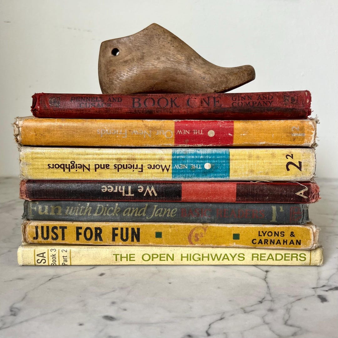Antique Children’s Book Stack - Etsy