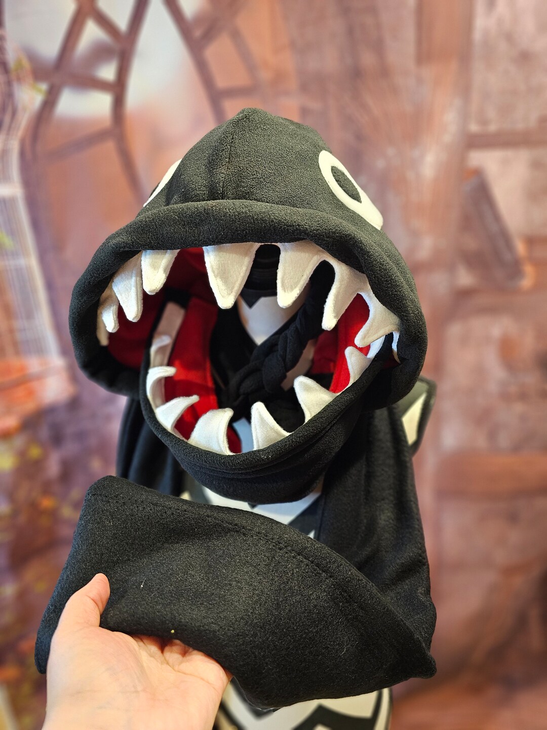 Chain, Chomp, Cosplay Hood, Gamer Apparel, Monster Hood, Hooded Scarf ...
