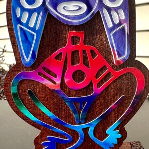 Atabey Moon Goddess Wood Statue: Taino Art Desk Sitter, Puerto Rico Art ...