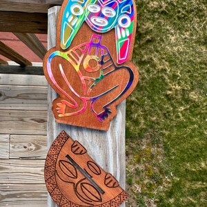 Atabey Moon Goddess Wood Statue: Taino Art Desk Sitter, Puerto Rico Art ...