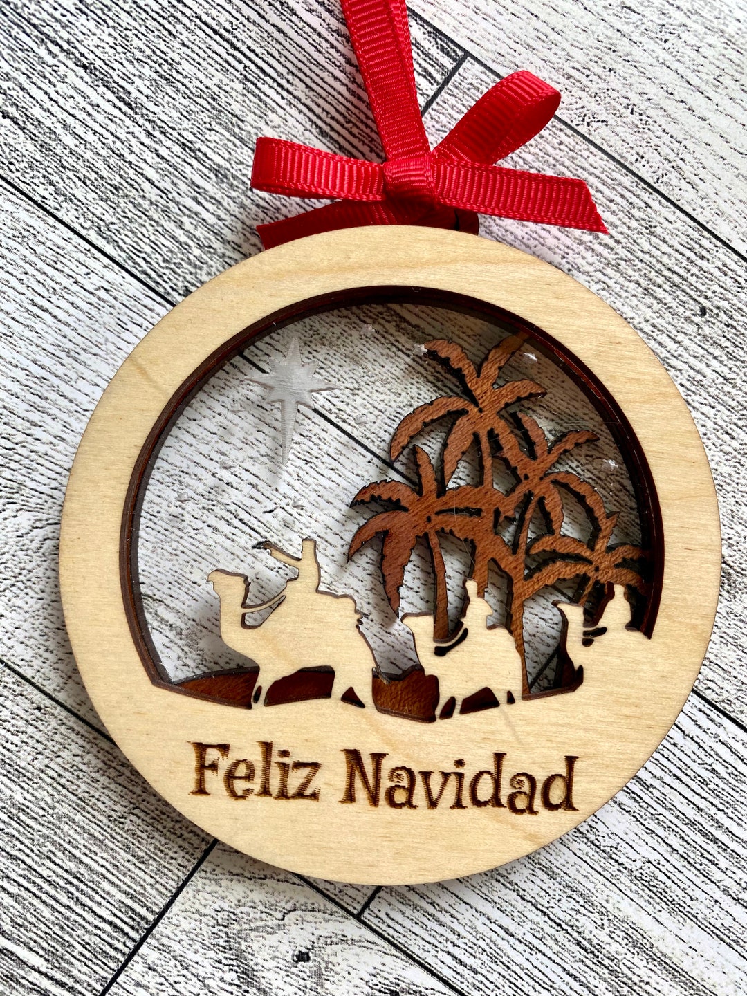 Three Kings Ornament, Feliz Navidad Keepsake, Puerto Rico Art ...