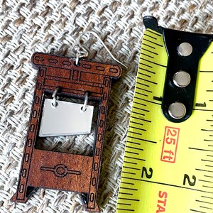 Guillotine Earrings, Macabre Jewelry, Halloween Gift for Best Friend ...