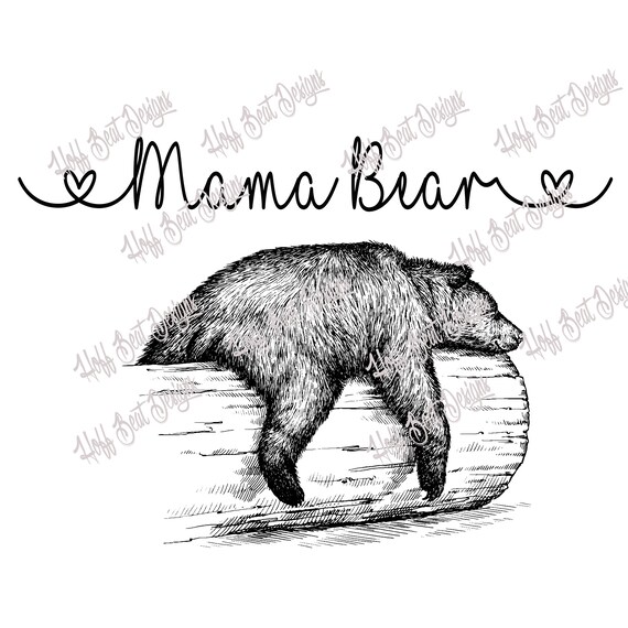 Mama Bear Digital File Design Digital Download JPG and PNG | Etsy