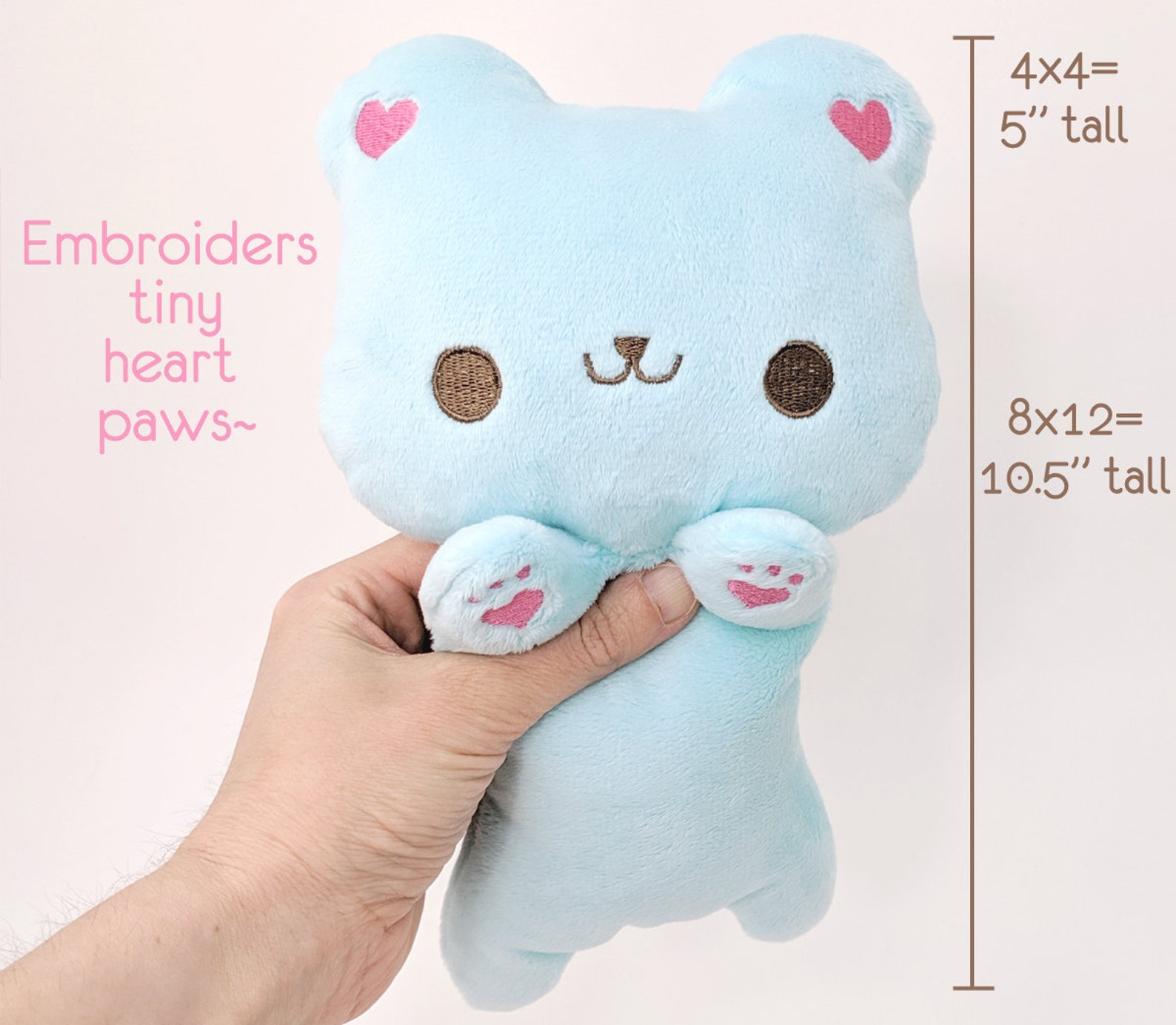 ITH in the Hoop Plush Pattern Valentine Love Bear Embroidery - Etsy