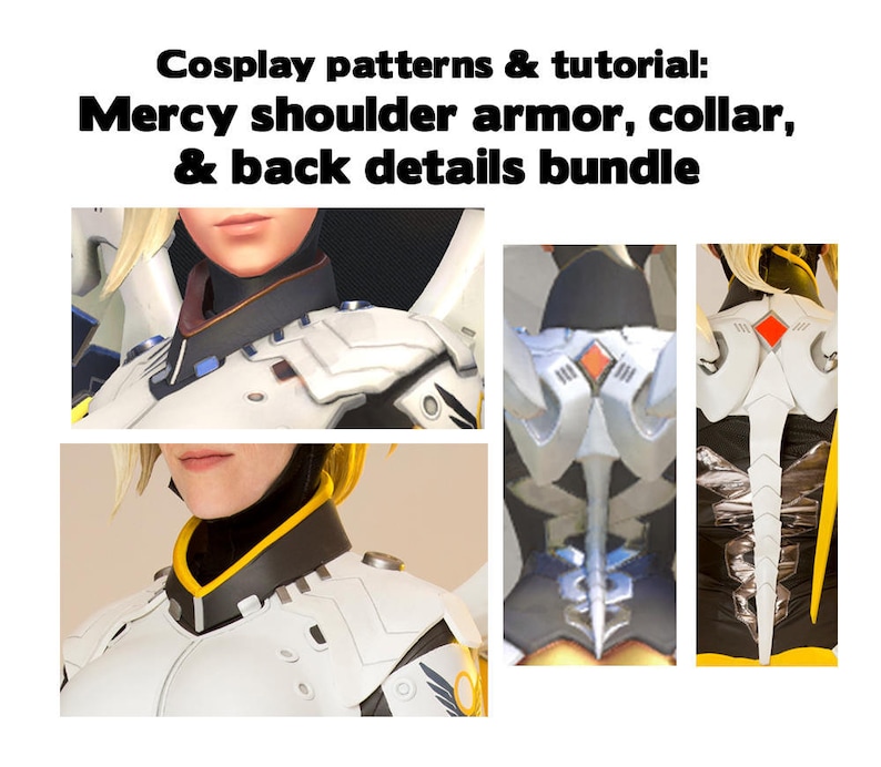 Printable Cosplay Armor Pattern Shoulder Collar and Back - Etsy