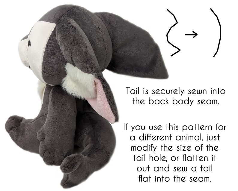 Plush Sewing Pattern PDF Furry Anthro Stuffed Animal Manokit - Etsy