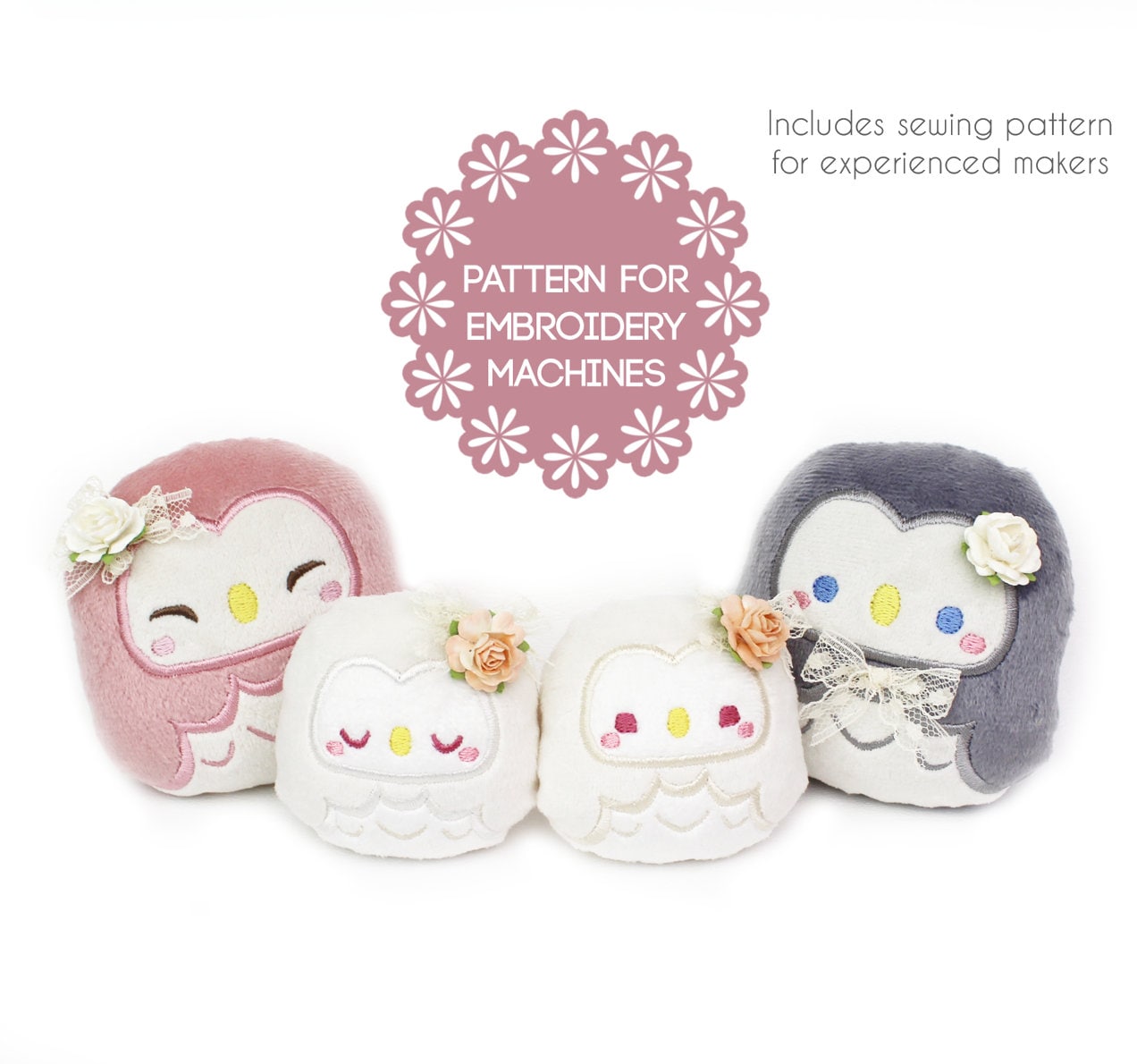 Sewing AND ITH in the Hoop Plush Pattern Owl Embroidery - Etsy