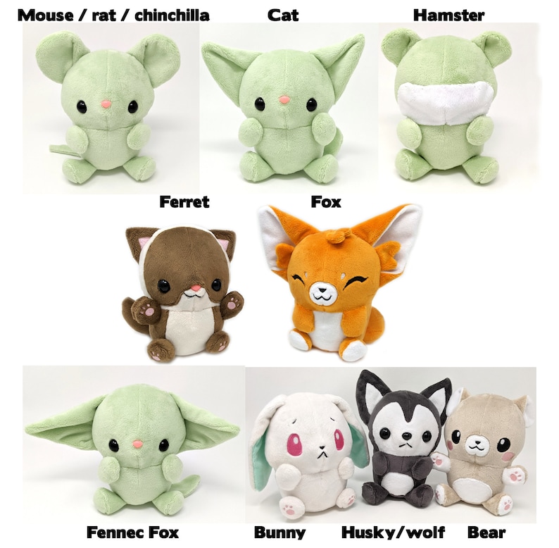 Plush Sewing Pattern PDF Bundle Chibi Pokedoll Kawaii - Etsy