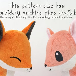 Plush Sewing Pattern PDF Fennec Fox Stuffed Animal - Furry Anthro ...