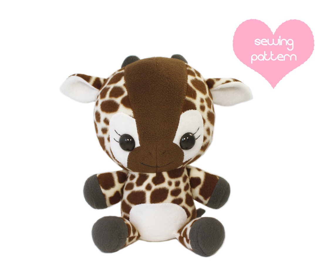 Plush Sewing Pattern PDF Giraffe Stuffed Animal Kawaii Easy Cute Anime ...