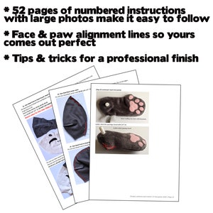 Plush Sewing Pattern PDF Furry Anthro Stuffed Animal - Manokit Plushie ...