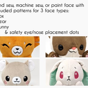 Plush Sewing Pattern PDF Bundle - Chibi Pokedoll Kawaii Plushie - Furry ...