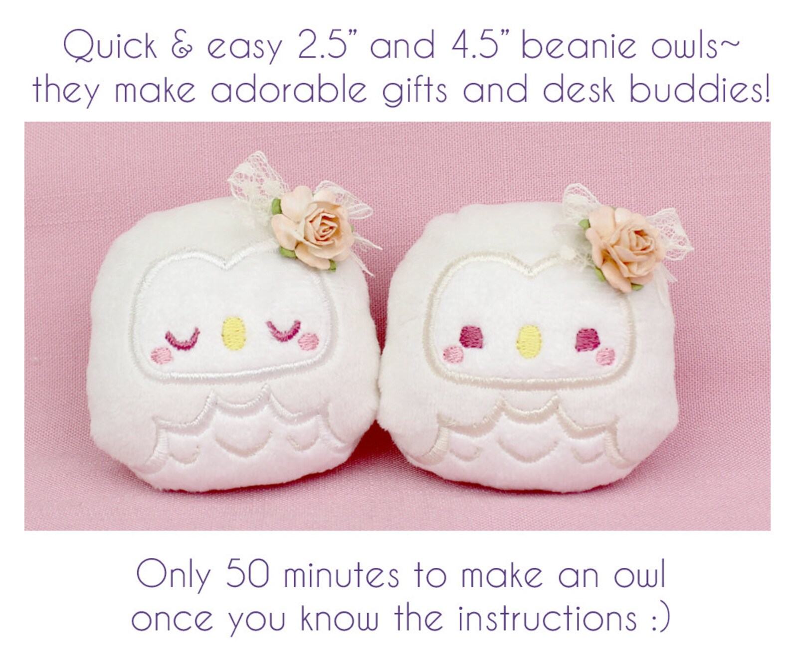 Sewing AND ITH in the Hoop Plush Pattern Owl Embroidery - Etsy