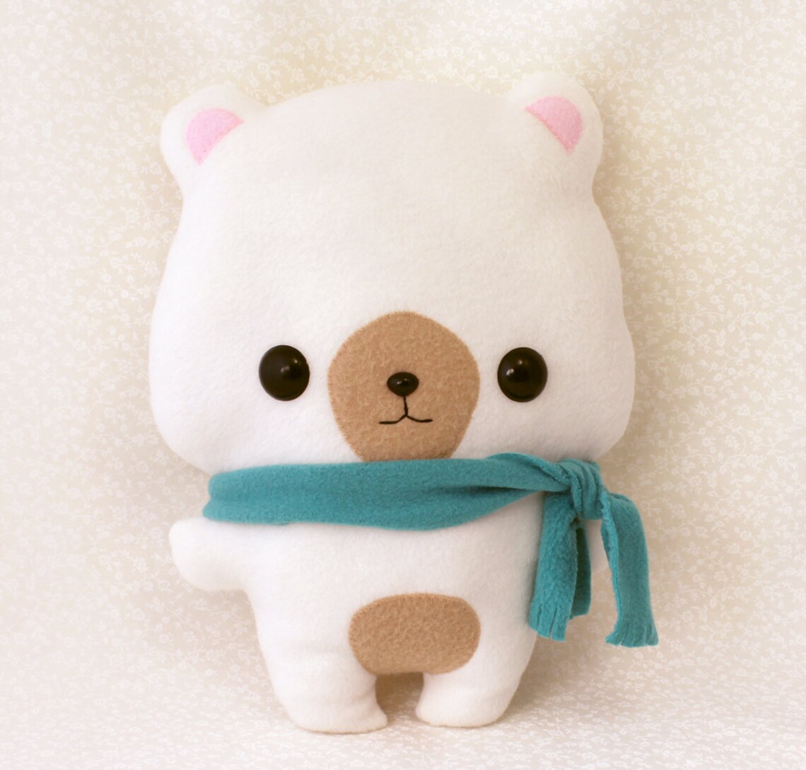 Plush Sewing Pattern PDF Kawaii Bear Stuffed Animal Large - Etsy Canada