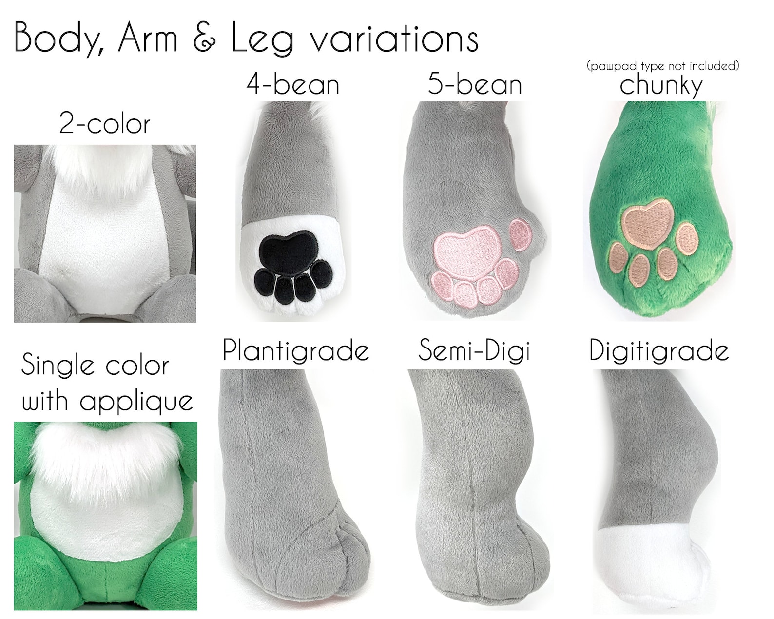 Plush Sewing Pattern PDF Furry Anthro Floppy 20in Plushie DIY Ebook ...