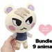 Plush Sewing Pattern PDF Furry Anthro Stuffed Animal Manokit Plushie ...