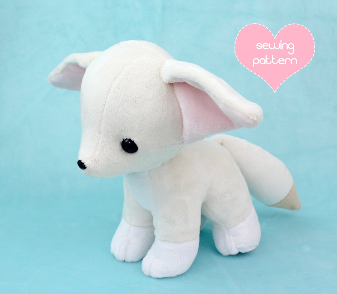 Plush Sewing Pattern PDF Fennec Fox Stuffed Animal Furry | Etsy