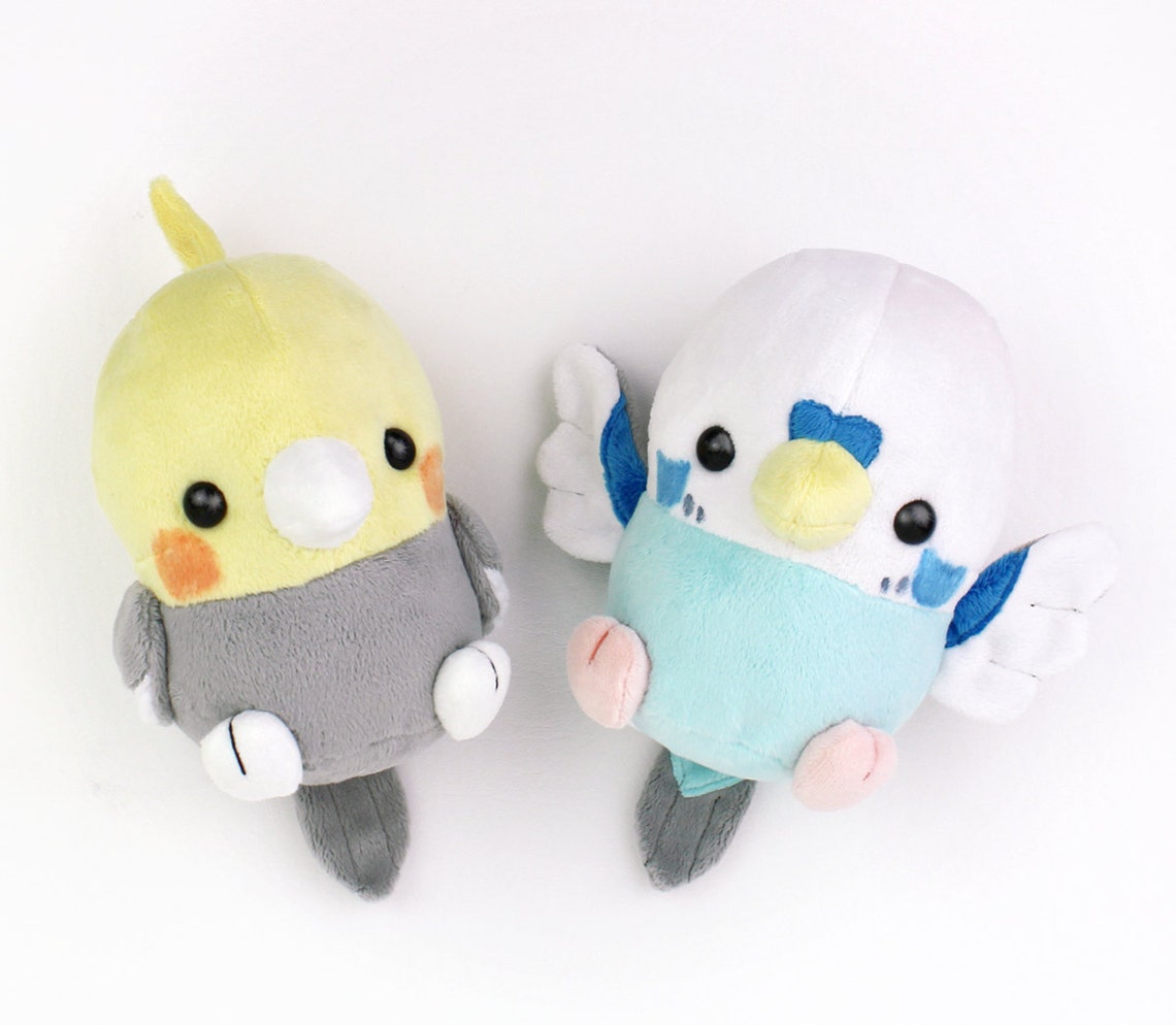 Plush Sewing Pattern PDF Bird Plushie Cockatiel Budgie Stuffed - Etsy